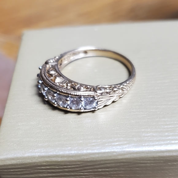 MEDA | Jewelry | Vintage 4k Diamond Ring Sz 9 | Poshmark